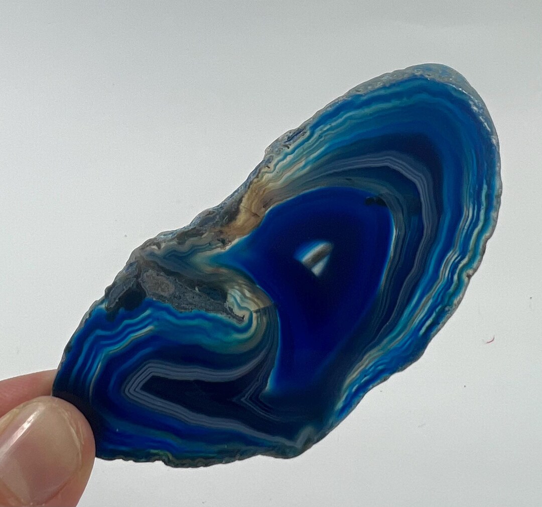 Agate Slice, Polished Blue Slice, Crystal , Gem , Gemstone , Rock ...