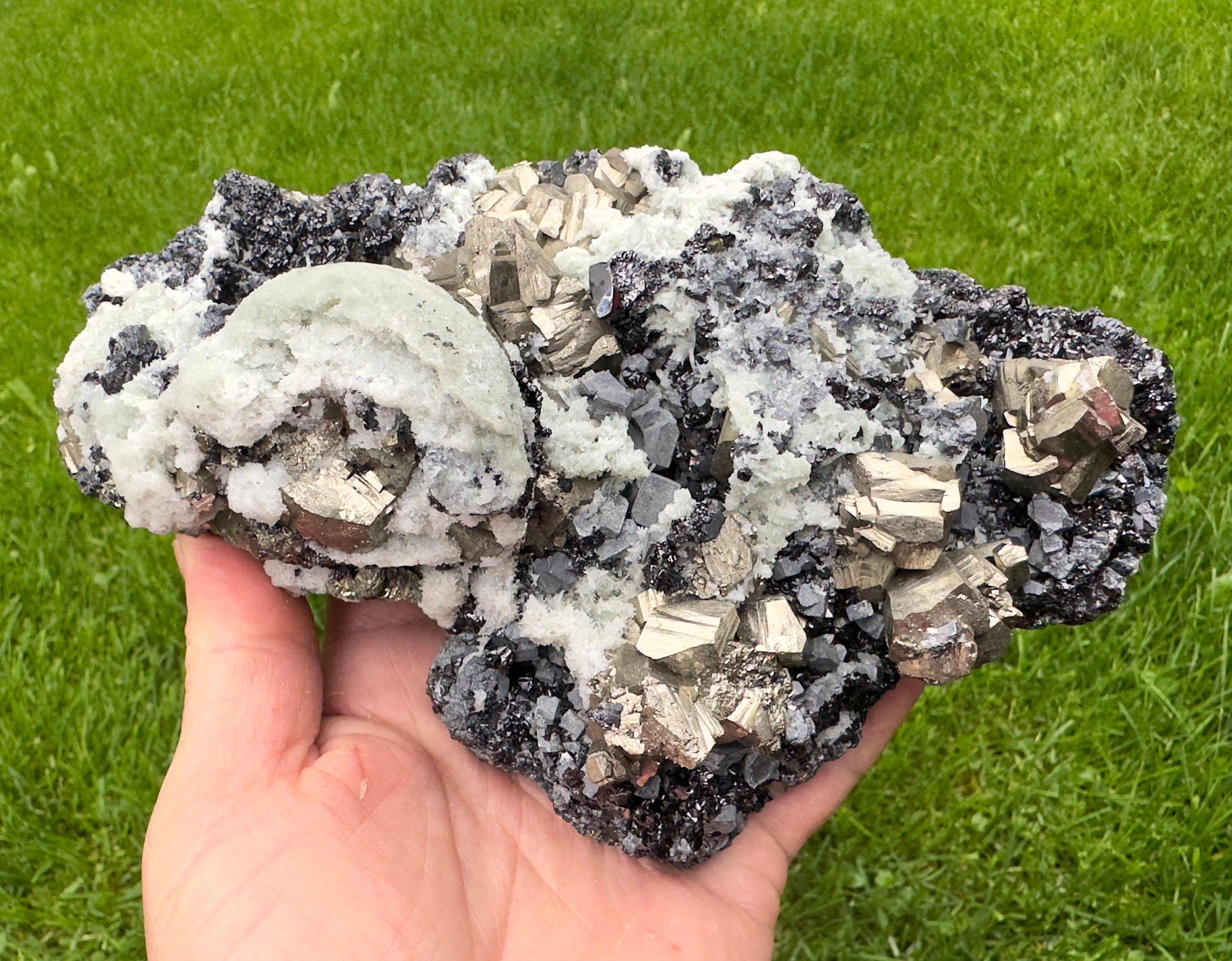 Amazing Pyrite, Galena, Sphalerite With Green Quartz From 9th September ...