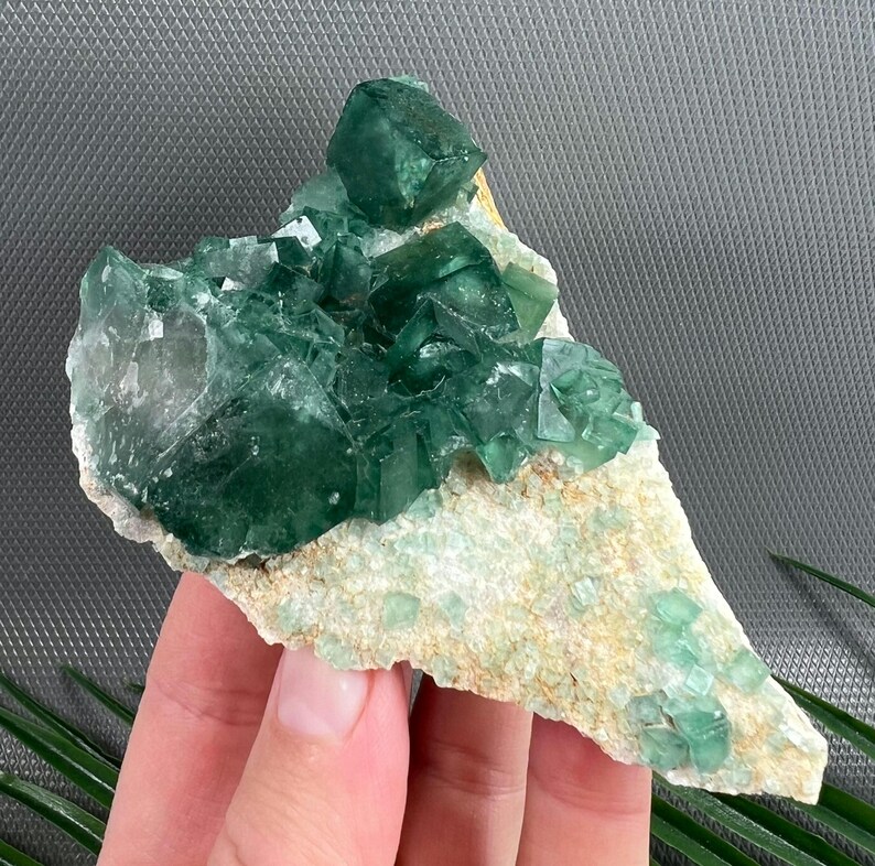 Green Fluorite on Matrix! Amazing Natural Fluorite From Madagascar ...