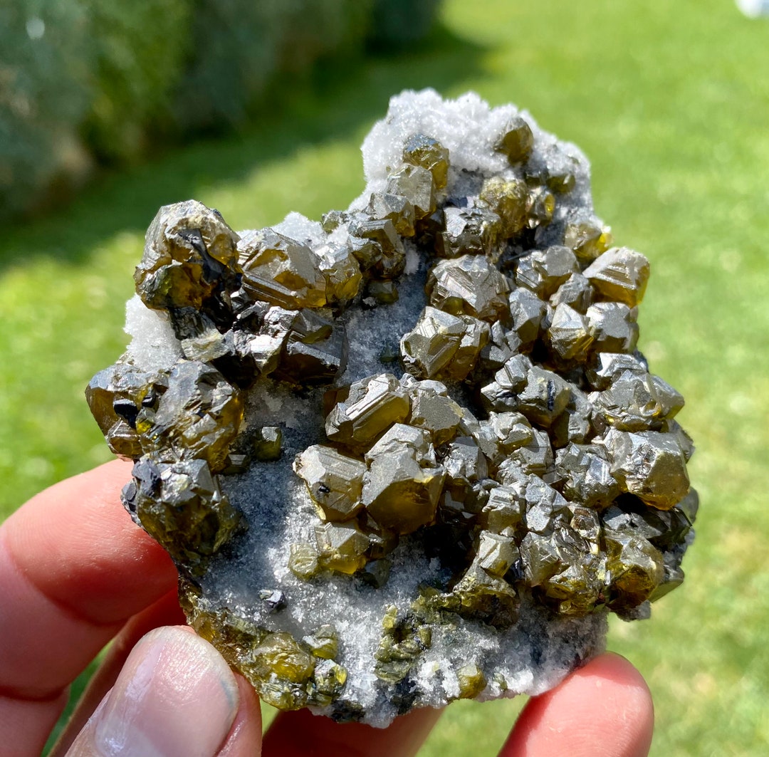 Amazing Sphalerite Cleiophane on Quartz From Bulgaria , Natural Mineral ...