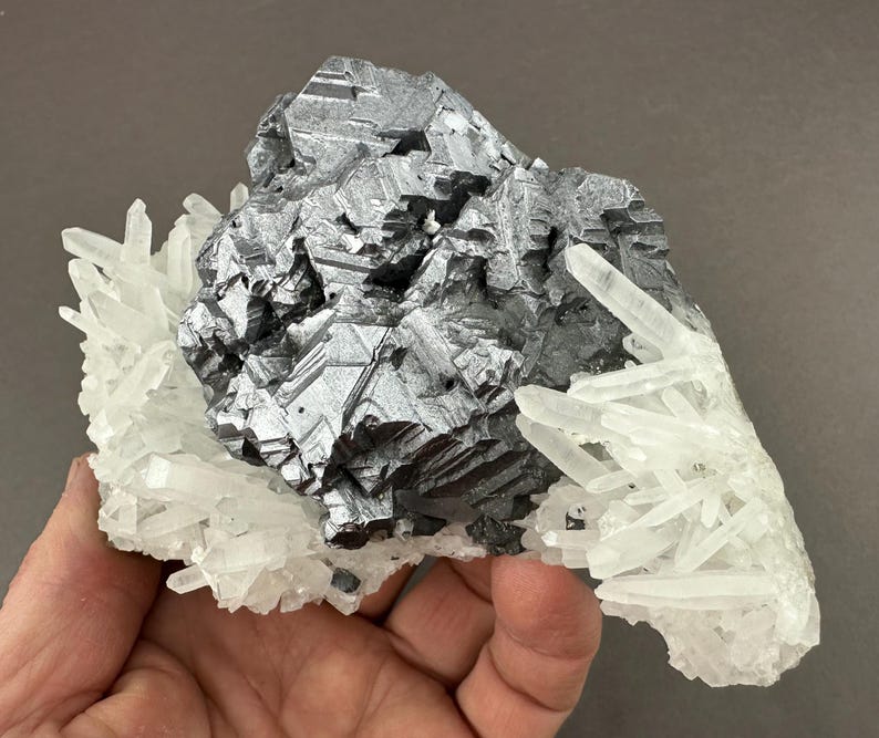 Unique Galena Rare Morphology With Quartz From Krushev Dol Mine, Madan ...