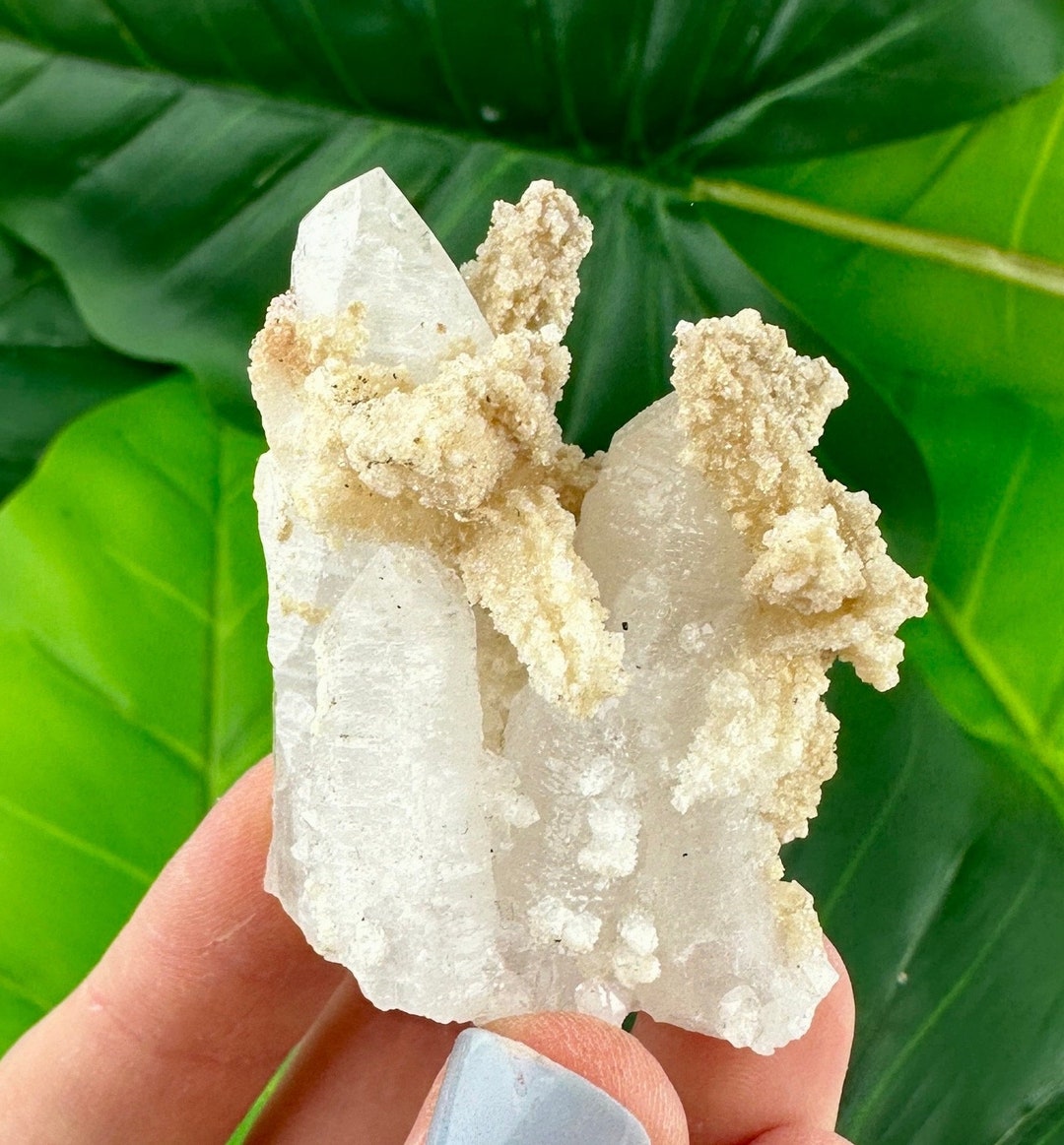 Aesthetic Skeletal Quartz Cov. With Epimorph Calcite From Krushev Dol ...