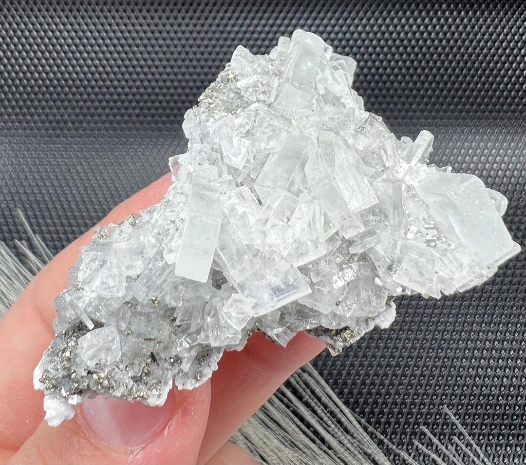 Fantastic Transparent Baryte With Pyrite From Androu Mine, Zlatograd ...