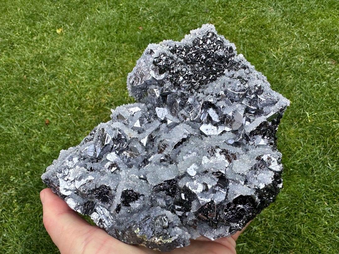 Perfectly Large Silver Galena and Brilliant Sphalerite Covers With ...