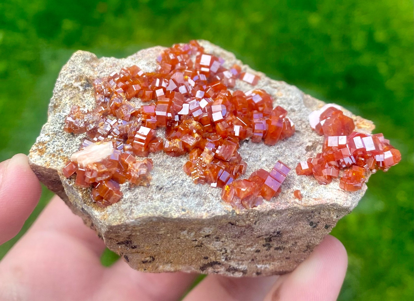 Amazing Red Vanadinite From Morroco , Shiny Crystal , Natural Mineral ...