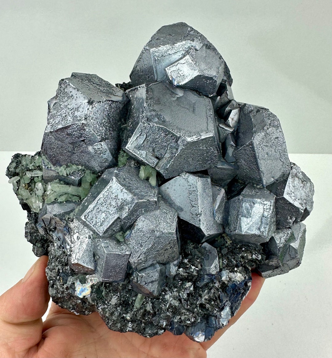 Rare Truncated Octahedron Galena, Sphalerite and Green Quartz From ...