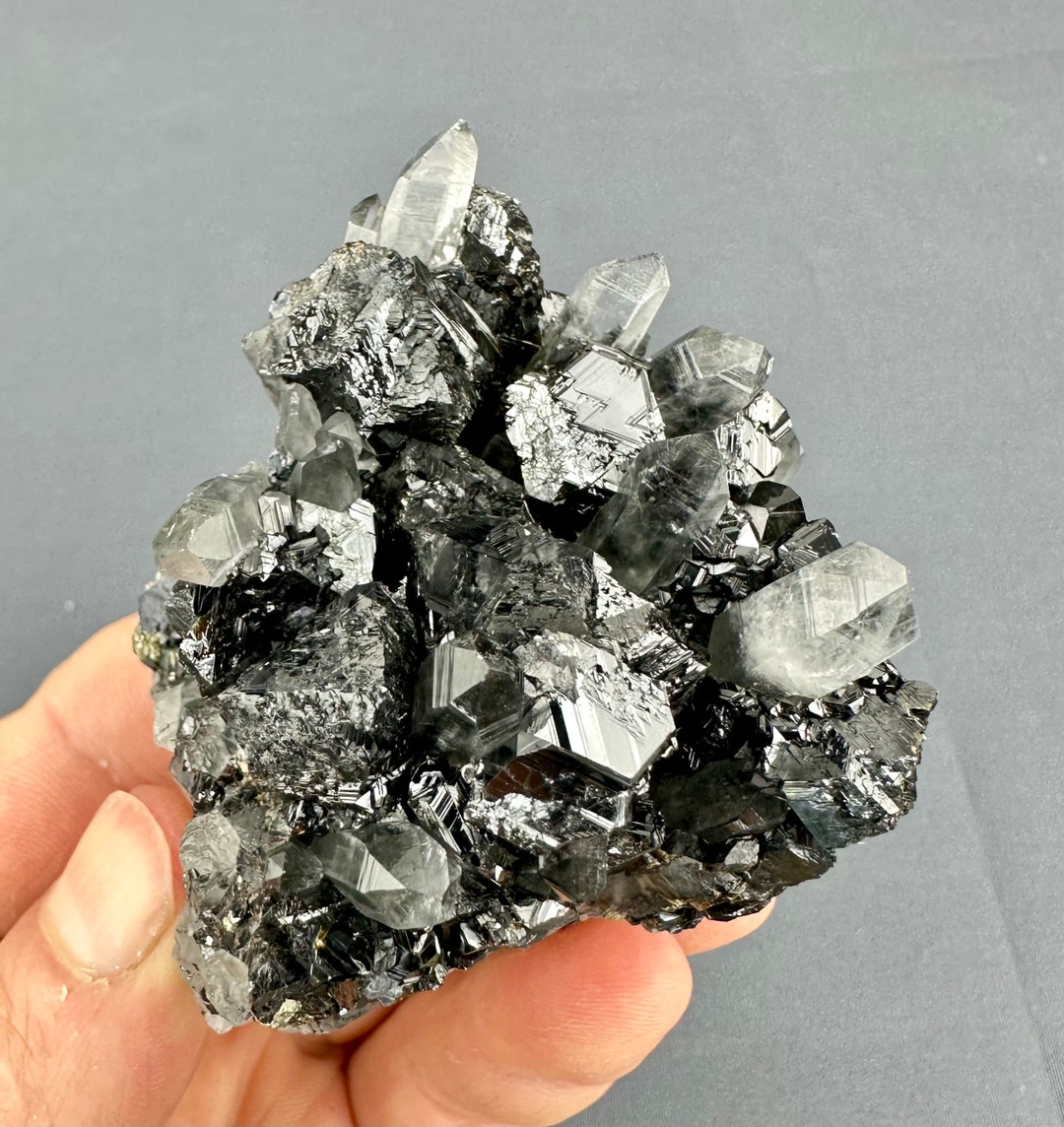 Amazing Sphalerite With Clear Quartz From Borieva Mine Madan, Bulgaria ...