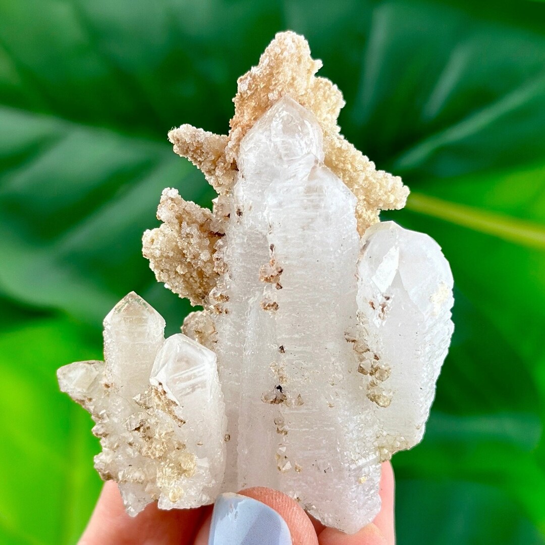 Aesthetic Skeletal Quartz With Epimorph Calcite From Krushev - Etsy
