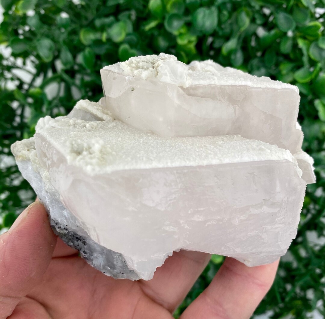 Rare Fluorescent Pink Mangano Calcite Covered With Dolomite From ...