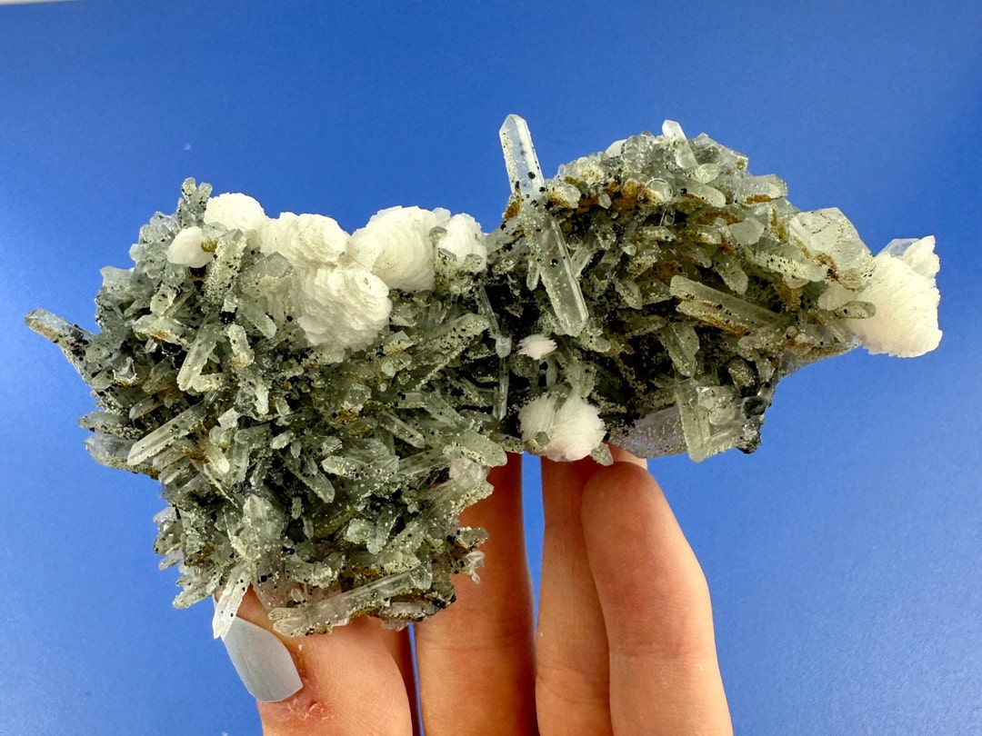 Amazing Two Generation Calcite With Quartz and Chlorite From Krushev ...