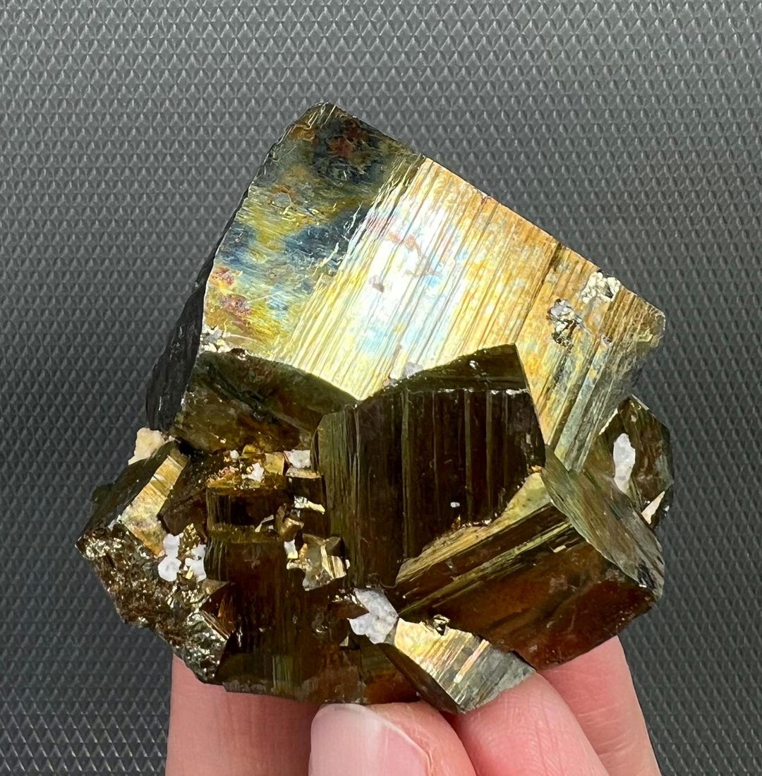 Aesthetic Iridescent Pyrite, Rainbow Pyrite From Borieva Mine, Madan ...