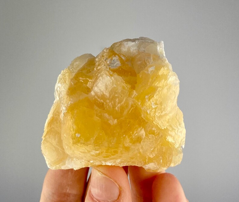 Yellow Raw Calcite From Krushev Dol Mine Bulgaria Yellow - Etsy