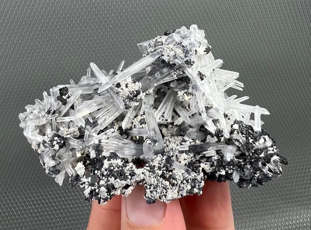 Needle Quartz With Brilliant Sphalerite and Pyrite From Krushev Dol ...