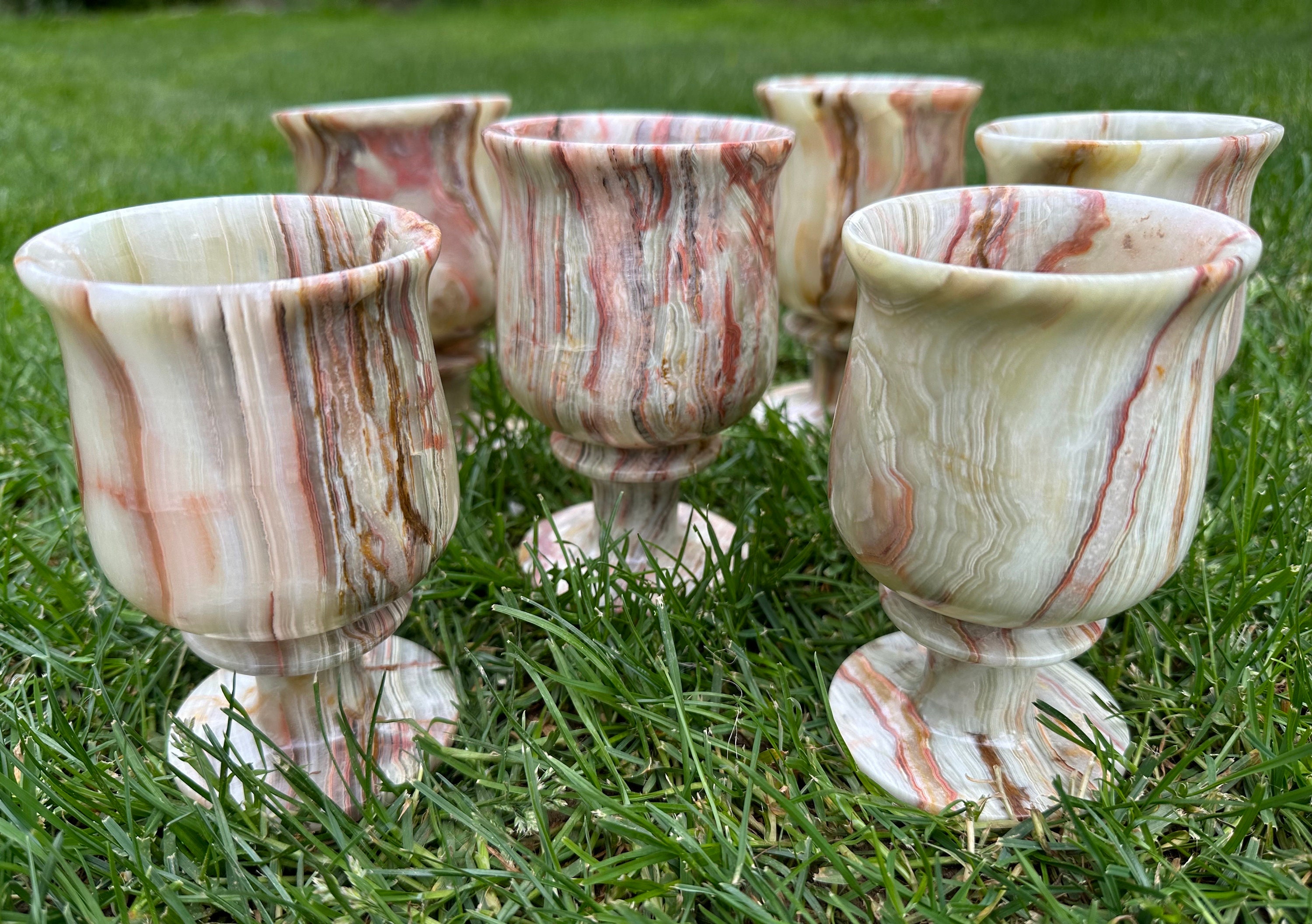 Onyx, One Drinking Cup, Wine Goblet, Wine Glass, Onyx Glass, Onyx ...