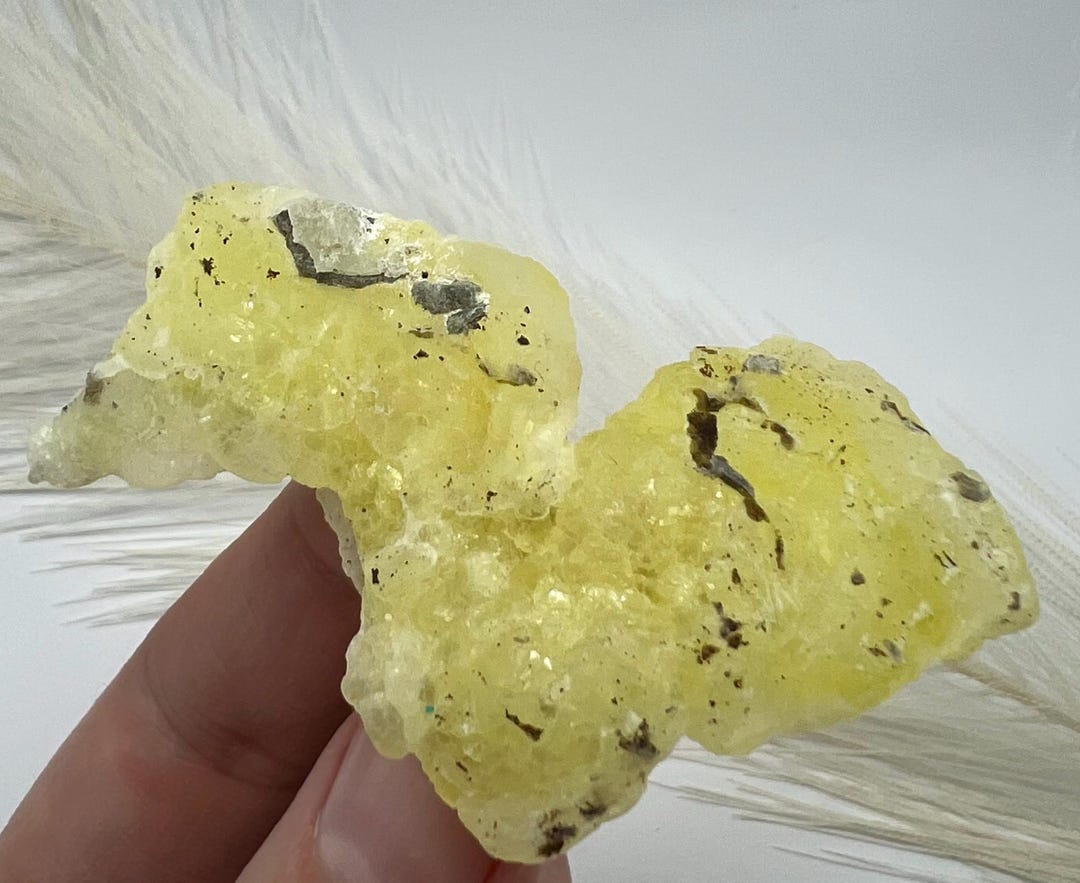 Rare Yellow Brucite , Natural Brucite Specimen , Raw Brucite , Brucite ...