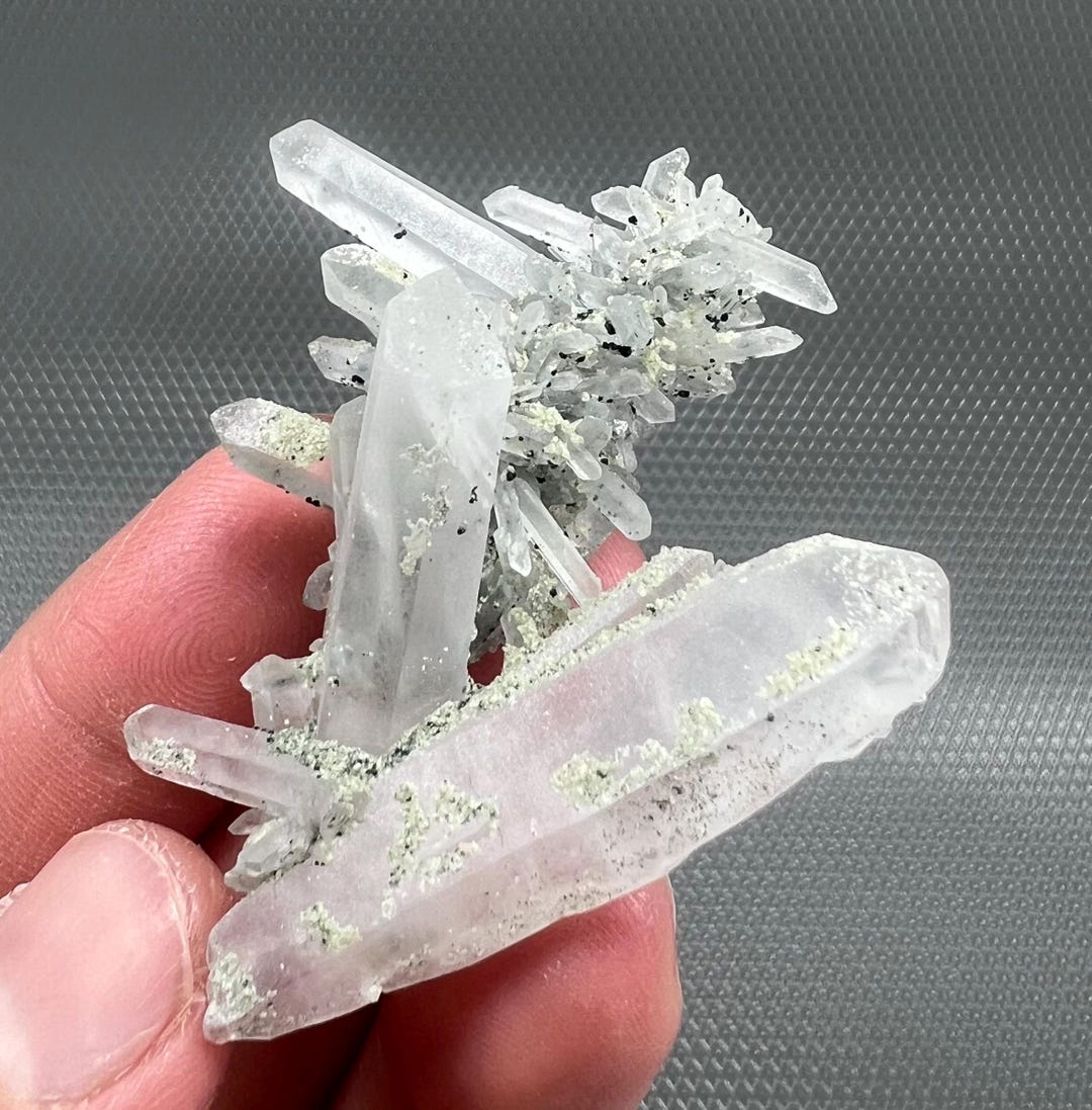 100 %transparent Quartz With Balls Chlorite From Krushev Dol Mine ...