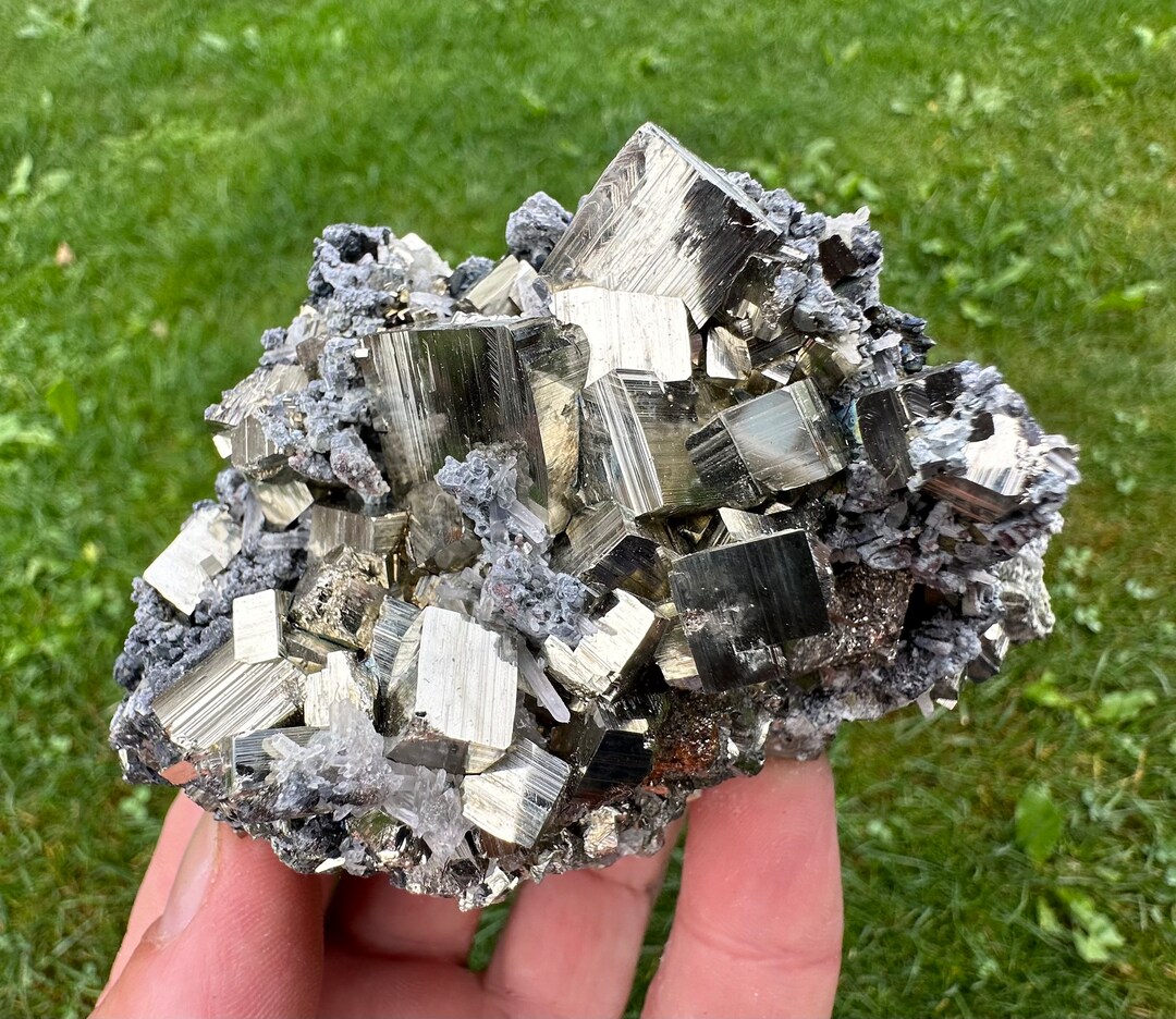 Amazing Pyrite With Needle Quartz and Sphalerite From Borieva Mine ...