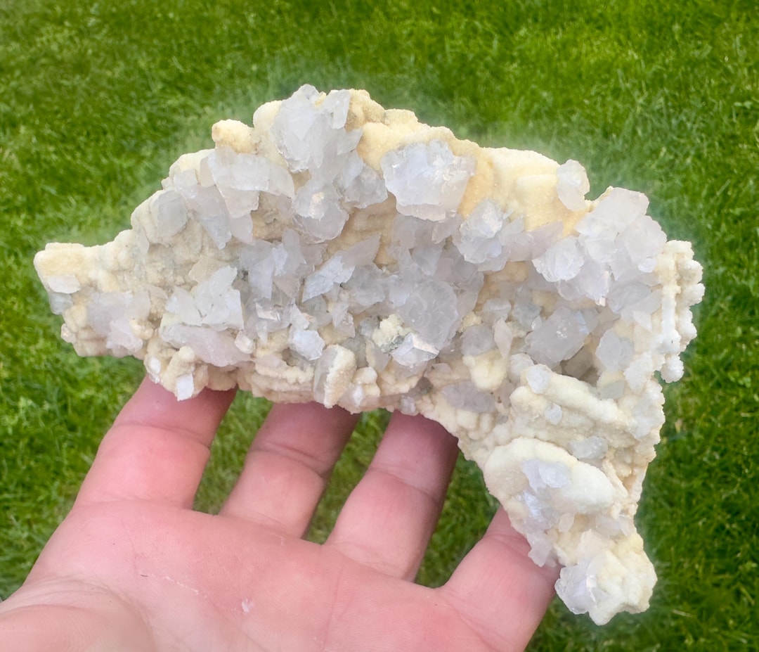 Fluorescent Calcite on Dolomite , Epimorphose From Krushev Dol Mine ...