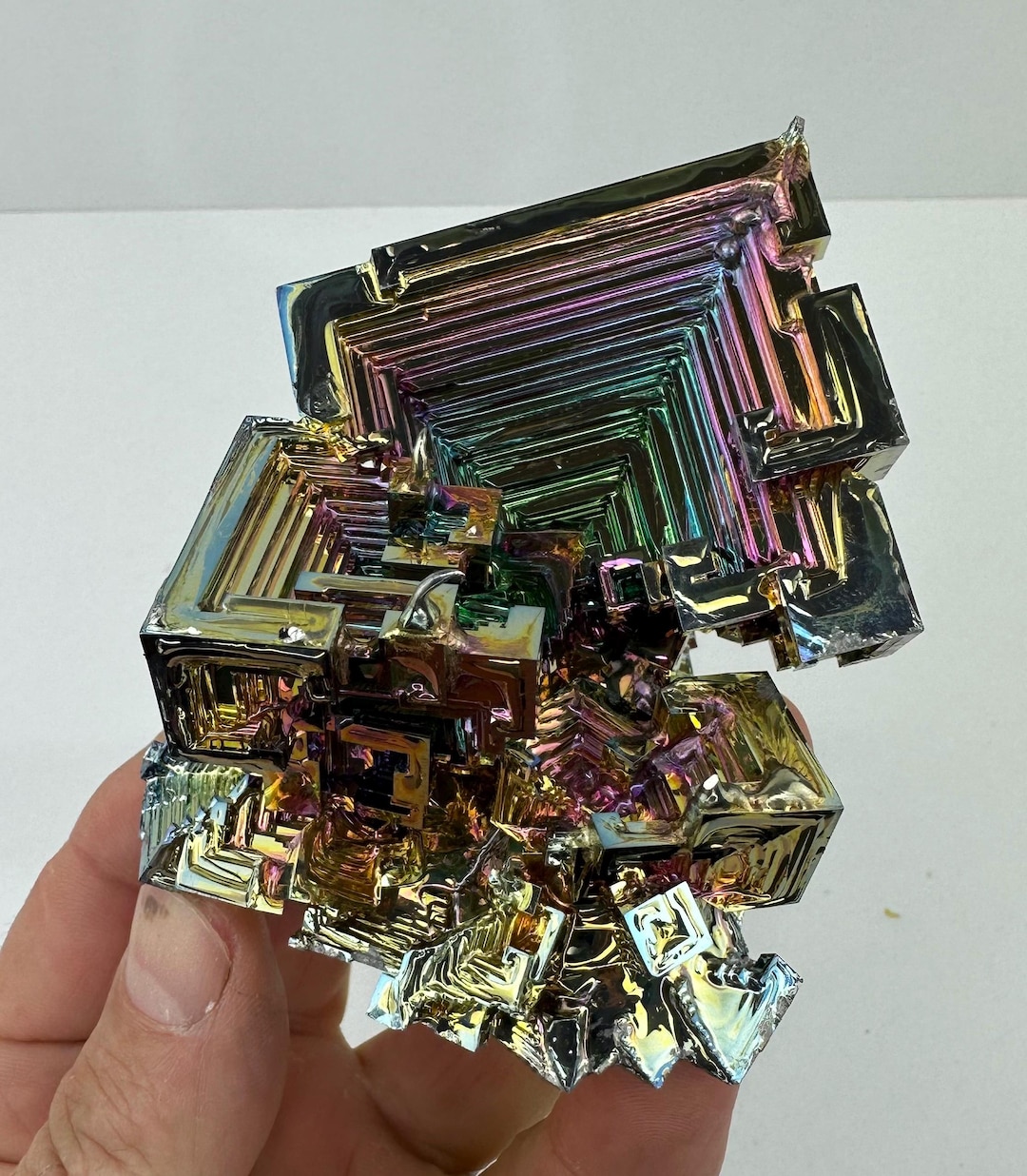 Big Crystal Amazing Bismuth ,gemstone Bismuth, Rainbow Crystal, Bismuth ...