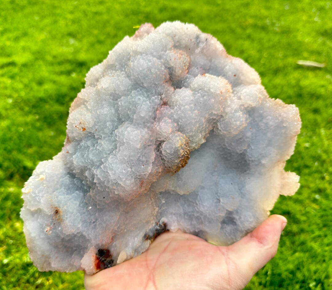 Fantastic Large Blue Chalcedony With Hematite - Krushev Dol Mine, Madan ...