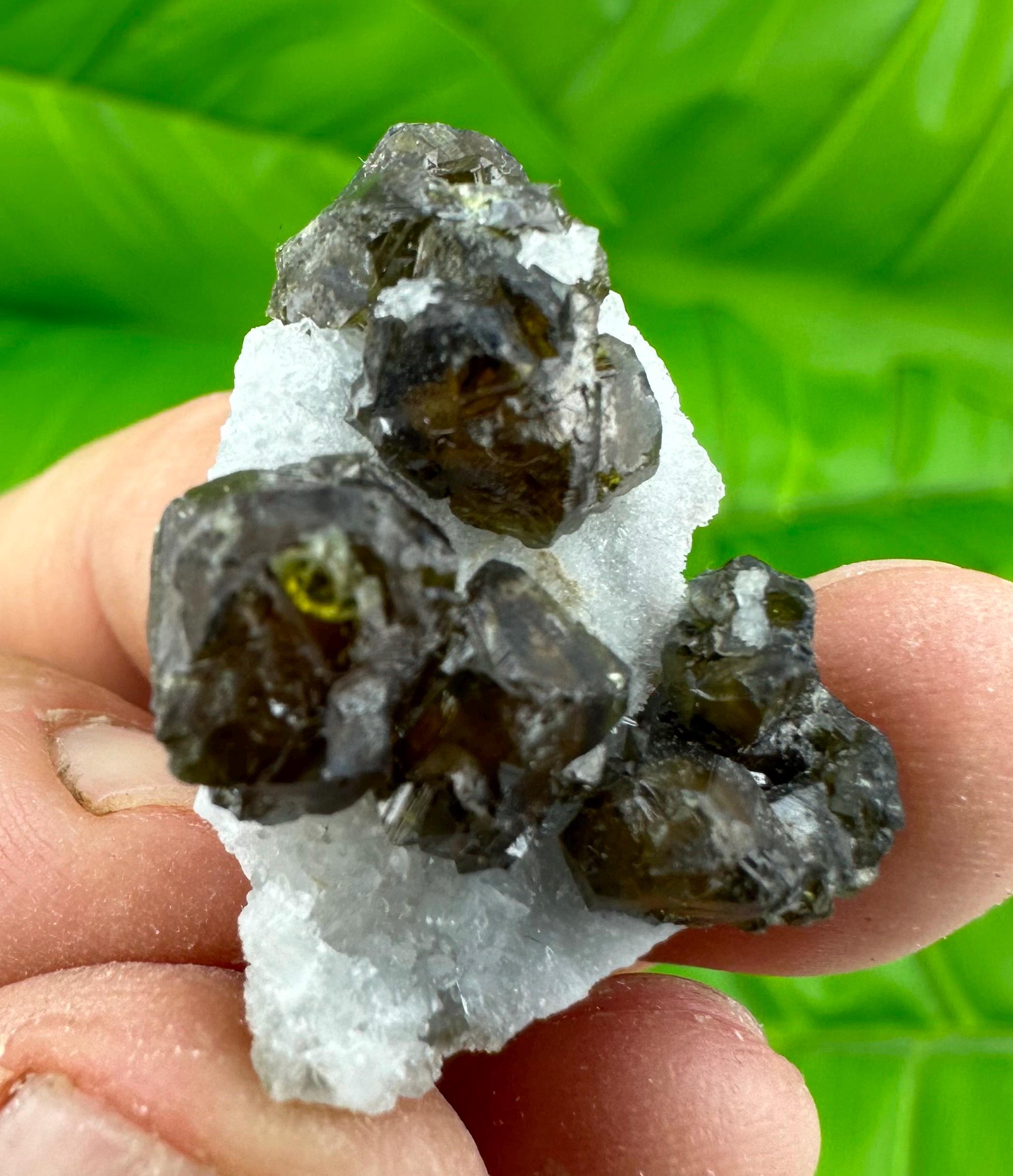 Beautiful Gem Sphalerite Var. Cleiophane on Quartz From 9th September ...