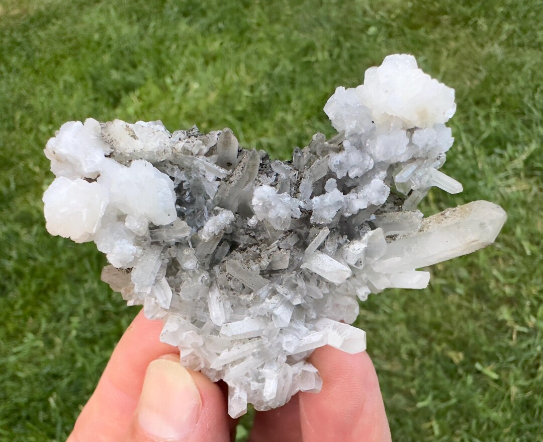 Calcite on Quartz With Iron Oxide From Drujba Mine, Laki, Bulgaria ...
