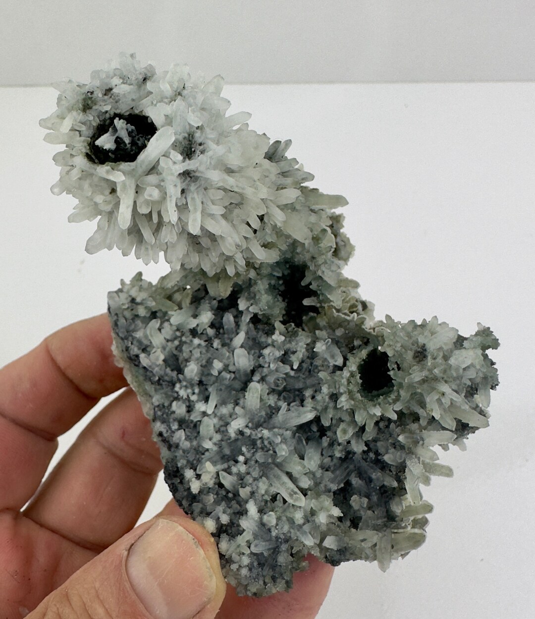 Unique Stalactite Milky Quartz, Calcite and Chlorite From Drujba Mine ...