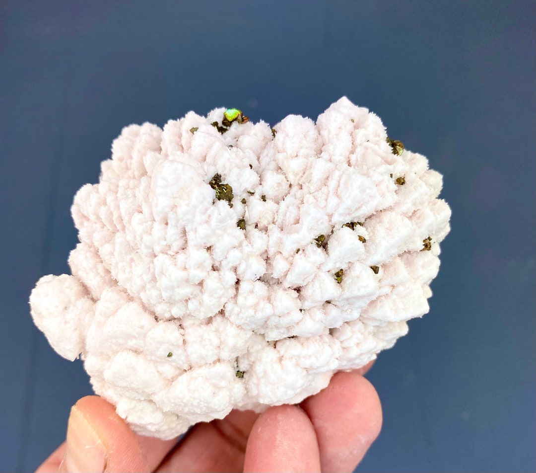 Pink Mangano Calcite With Chalcopyrite From Krushev Dol Mine, Madan ...