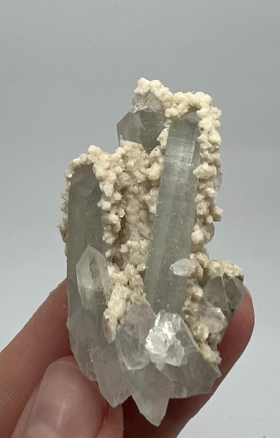 100 %transparent Quartz With Calcite, From Krushev Dol Mine, Madan ...
