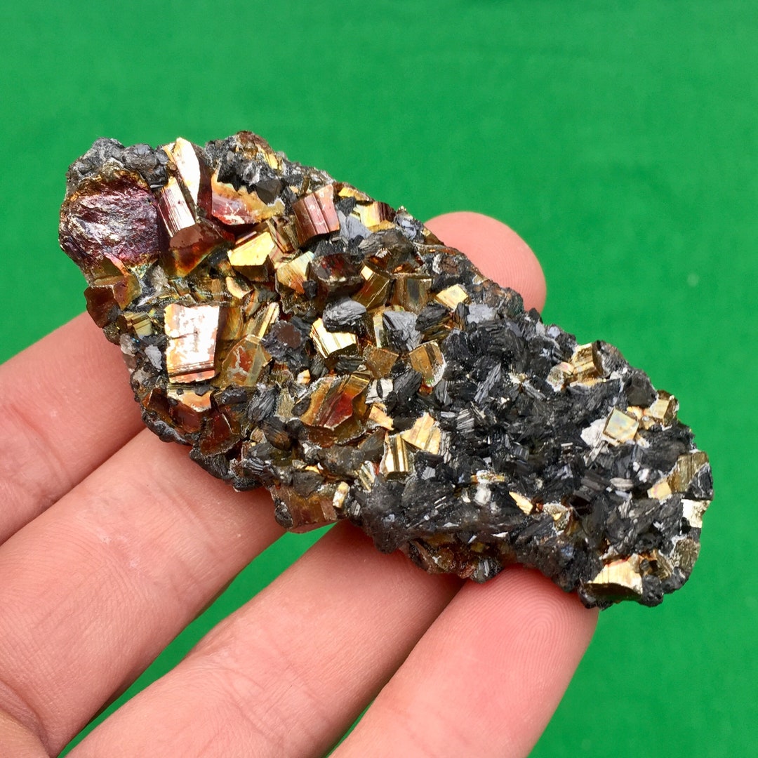 Rare Red Pyrite With Sphalerite From Madan Bulgaria Gold - Etsy