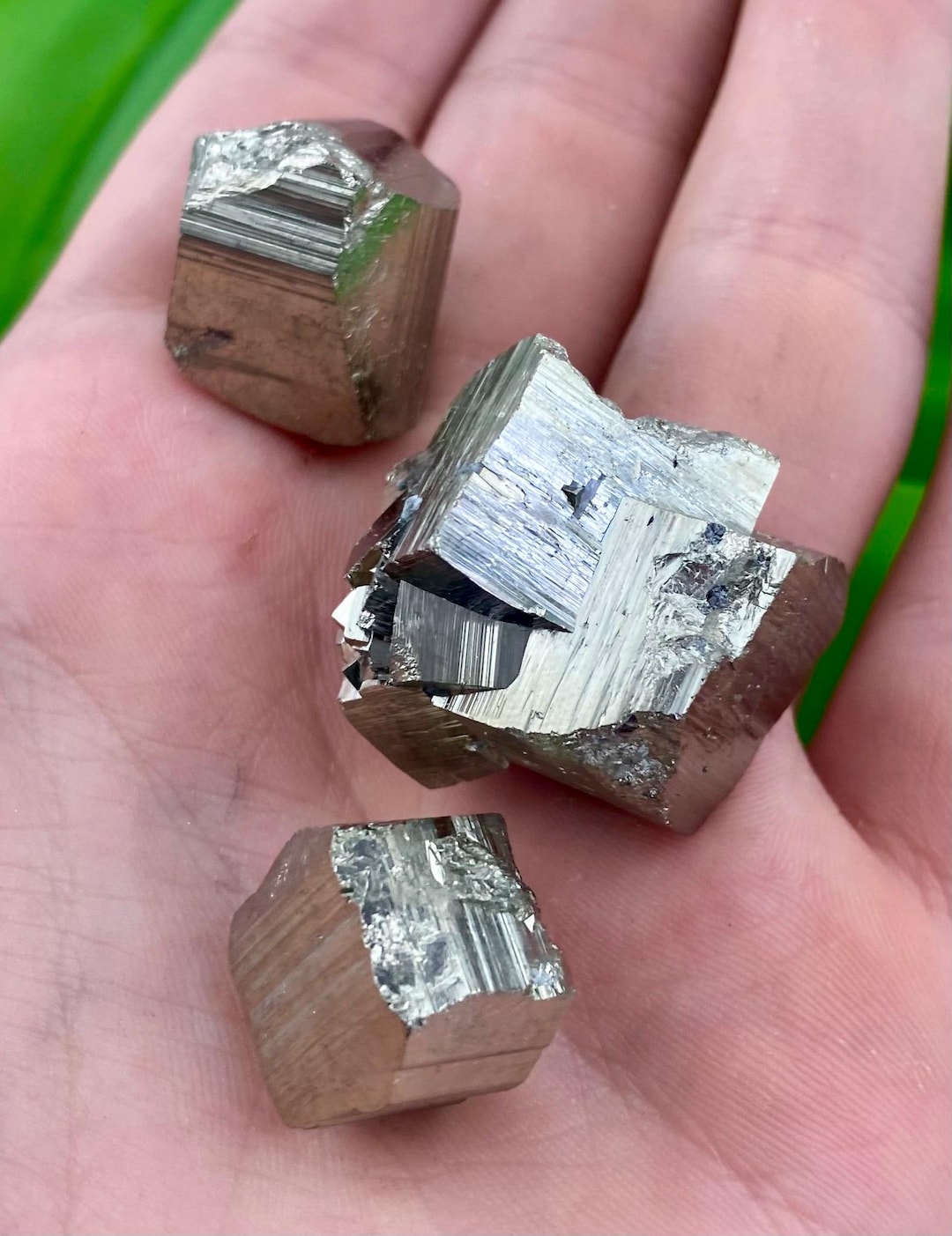 3 Pieces Shiny Pyrite From Madan , Bulgaria , Gold Pyrite , Gold ...