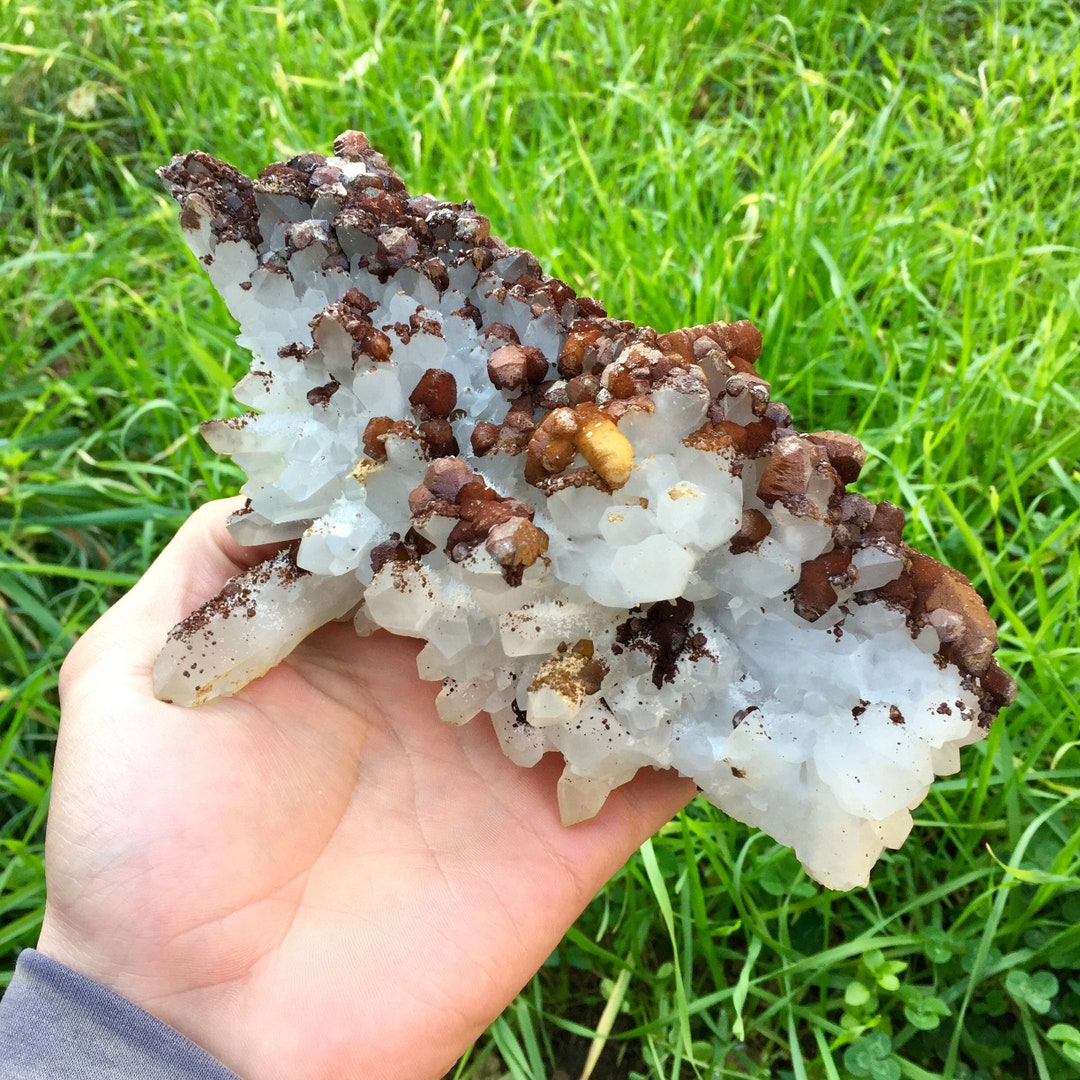 Rare Quartz Covered With Dolomite From Bulgaria , Natural Mineral ...