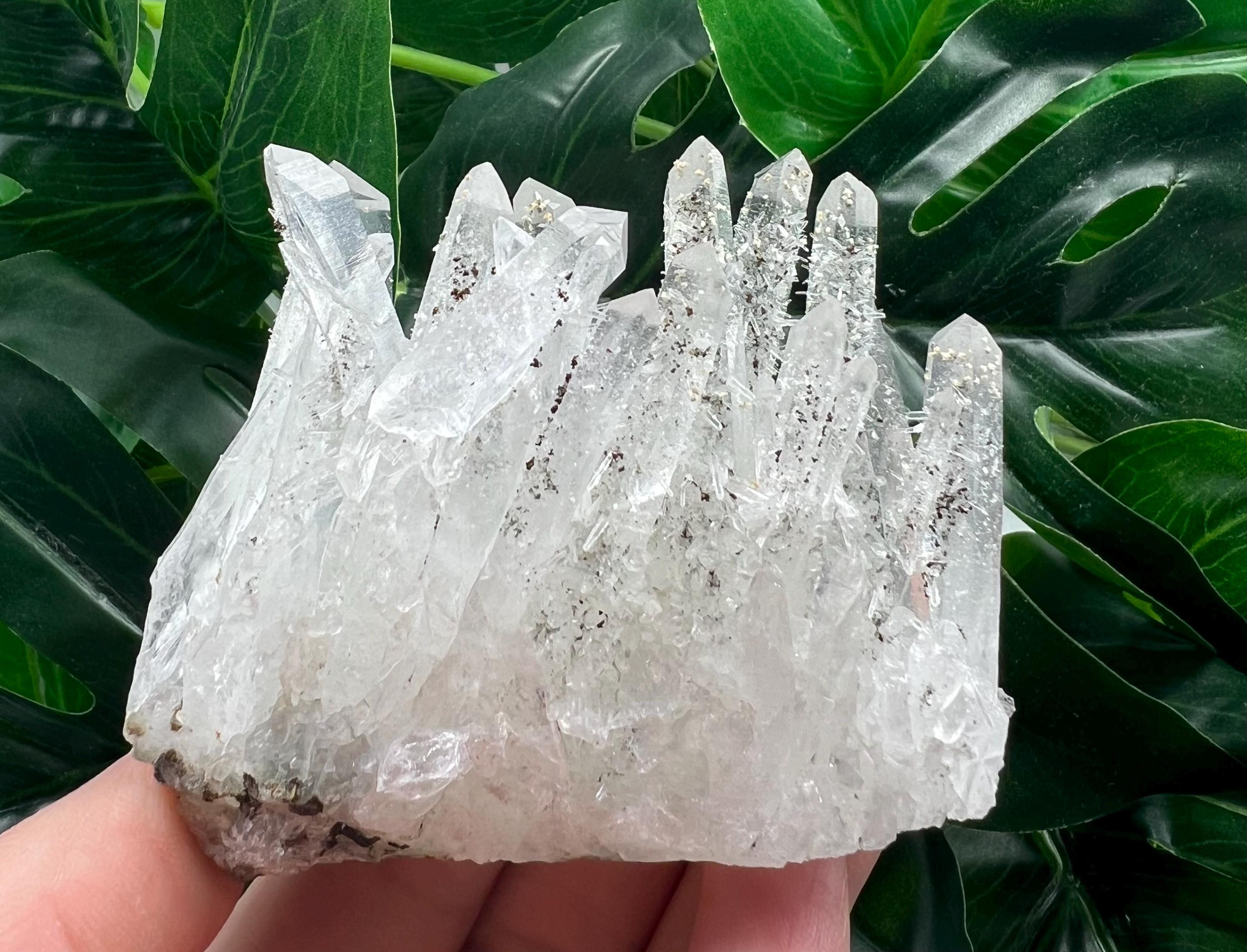 100 %transparent Quartz With Balls Chlorite From Krushev Dol Mine ...