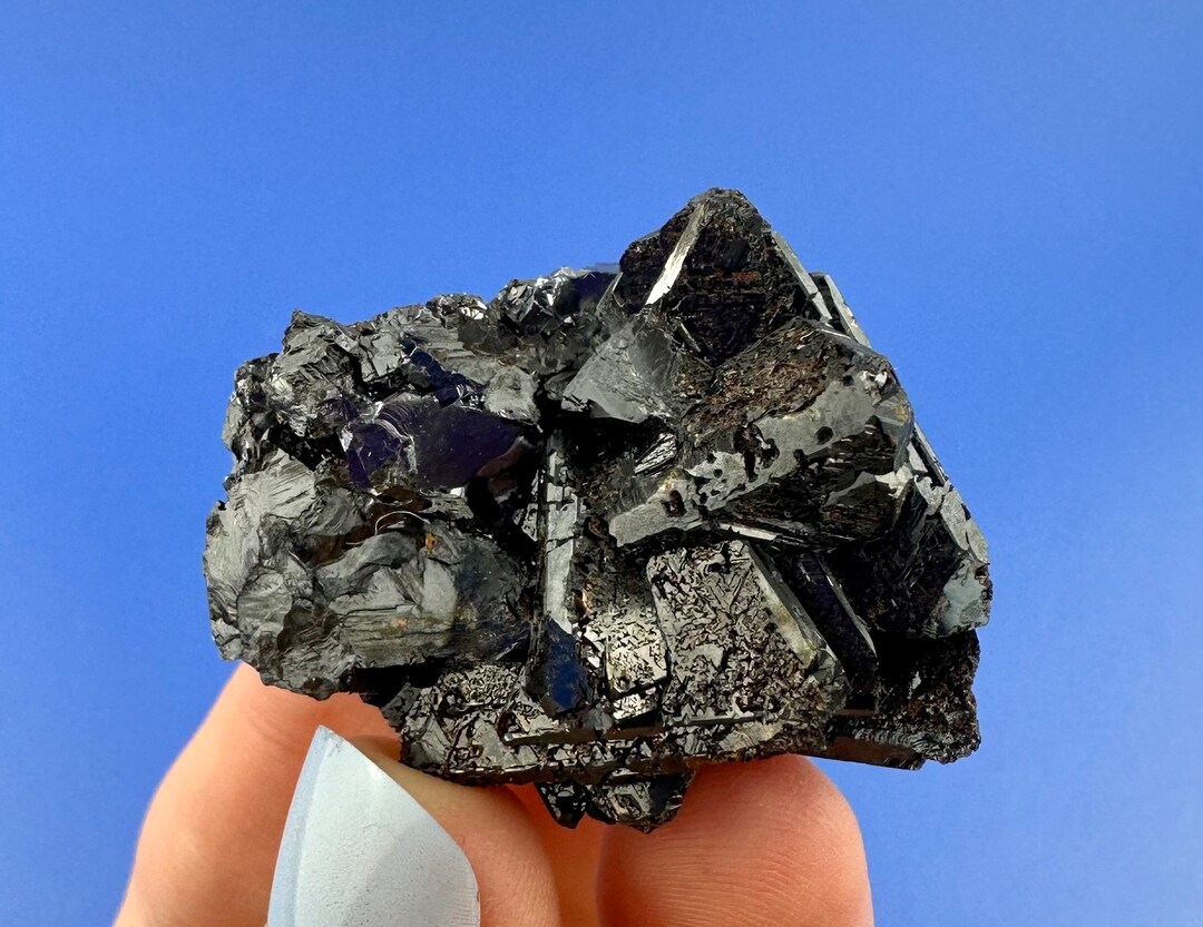Rare Sphalerite From Krushev Dol Mine, Madan, Bulgaria, Crystal , Black ...