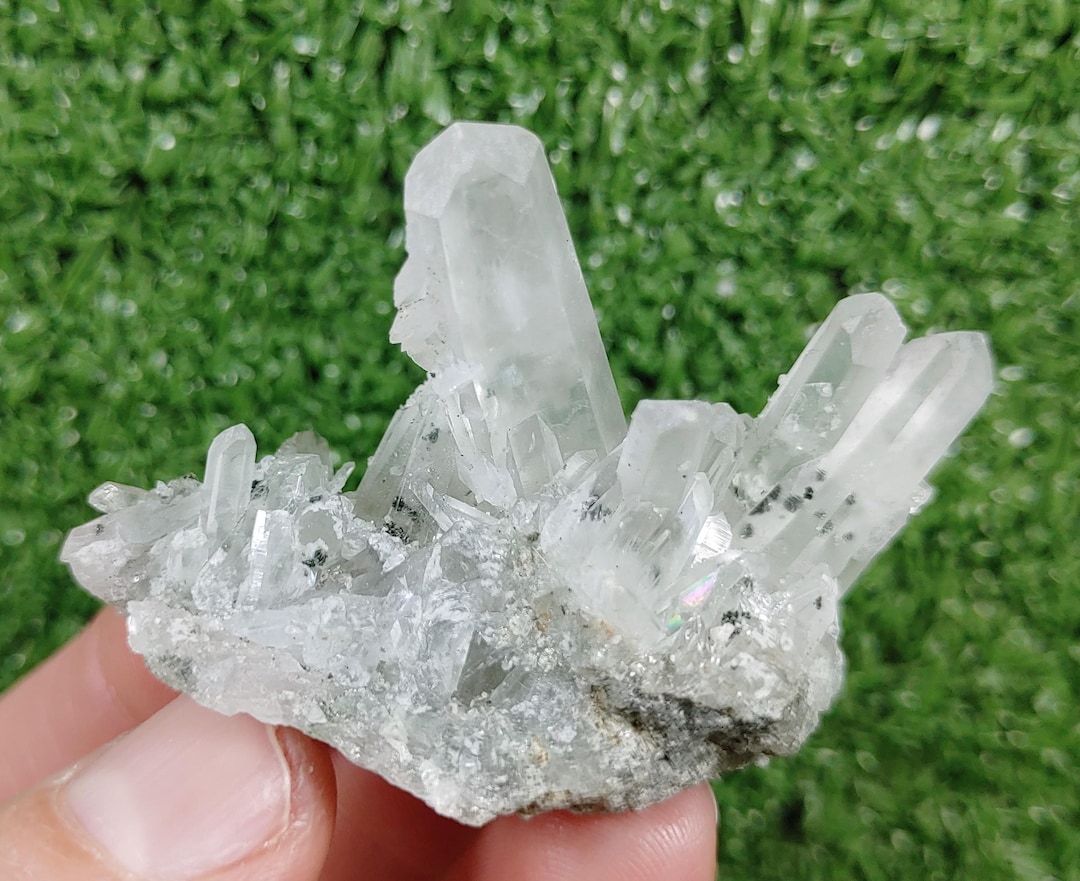 100 %transparent Quartz With Balls Chlorite From Krushev Dol Mine ...