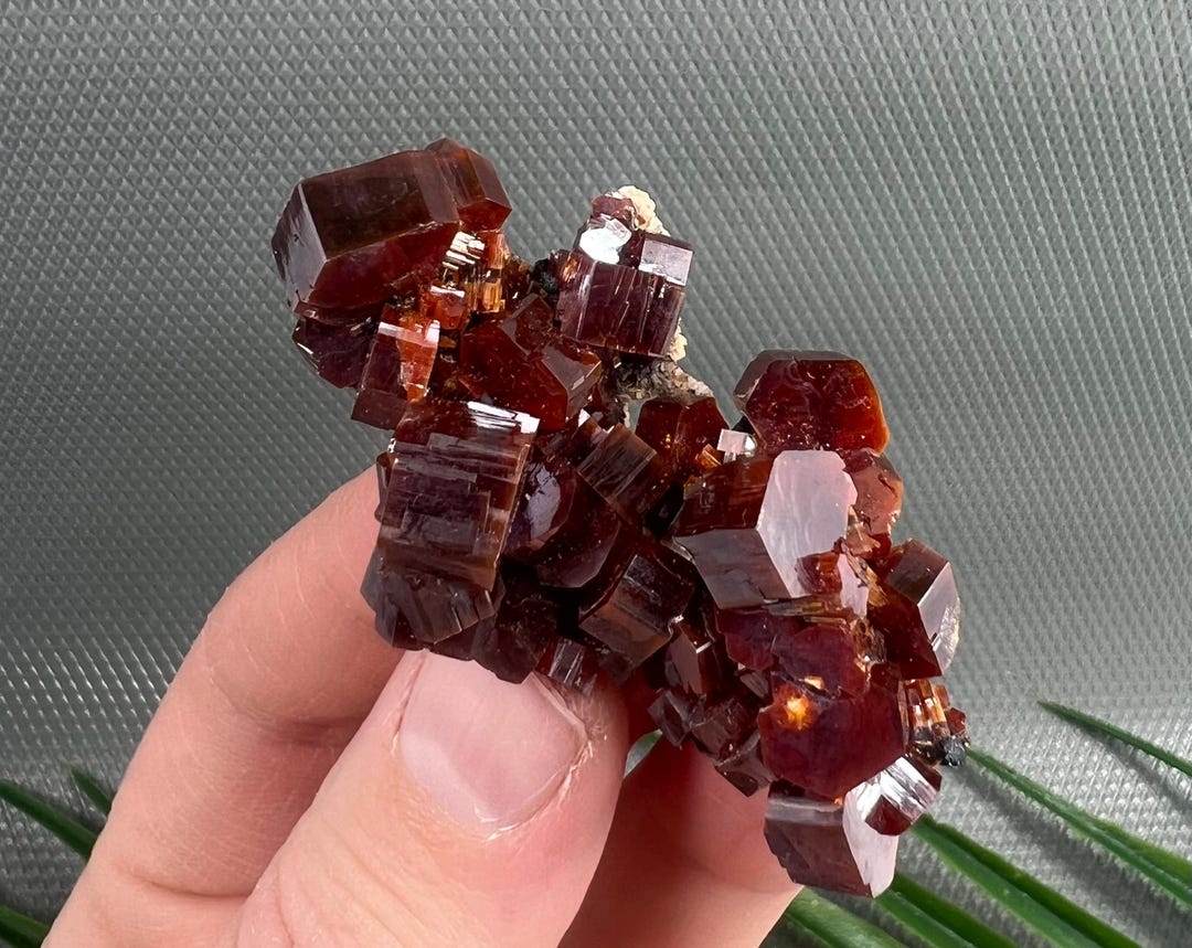 Unique Red Vanadinite on Matrix ,rare Vanadinite Crystal From Mibladen ...