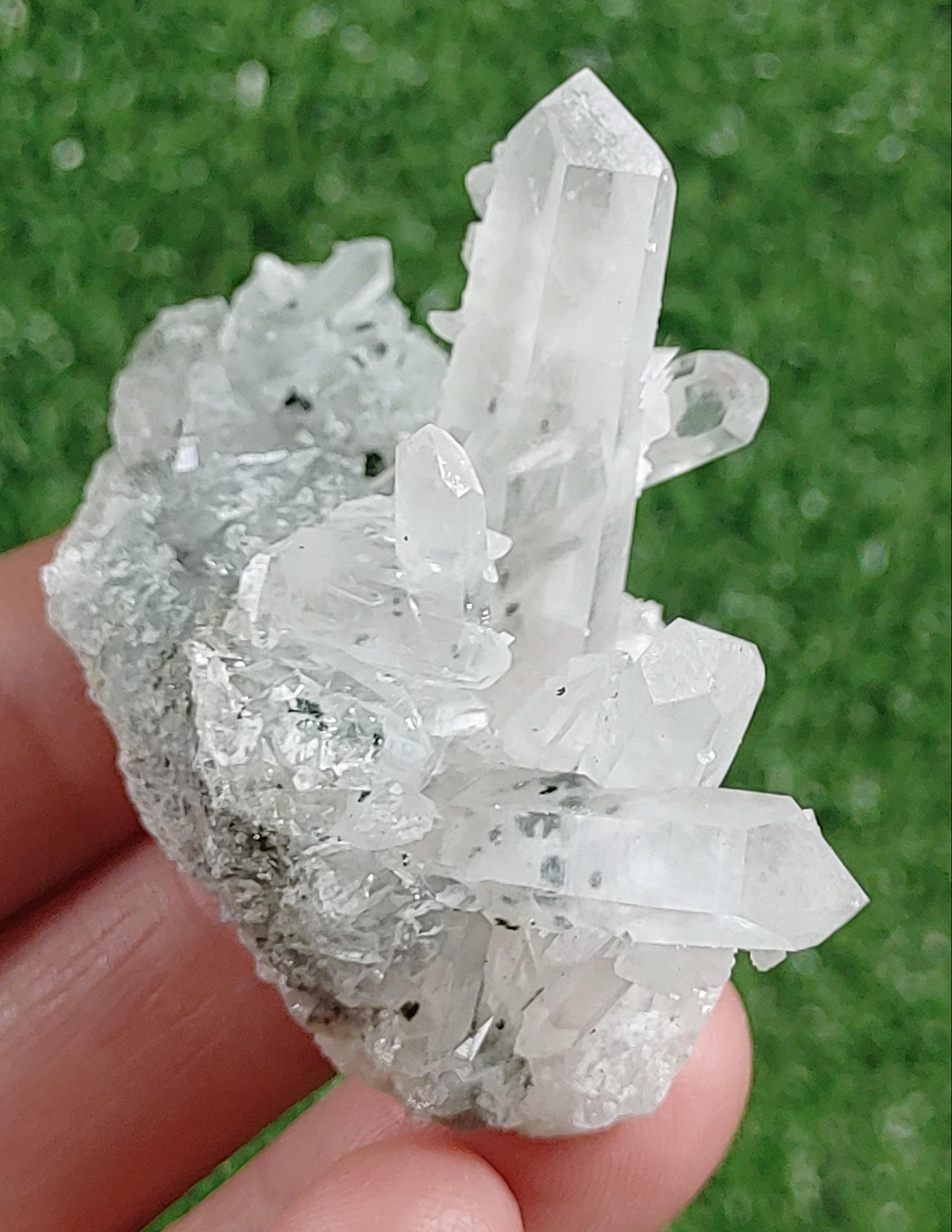 100 %transparent Quartz With Balls Chlorite From Krushev Dol Mine ...