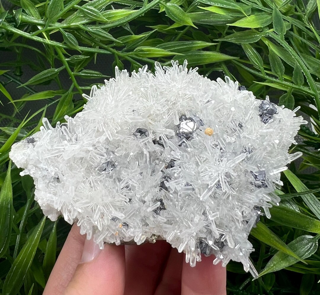 Very Beautiful Needle Quartz With Spinel Galena From Krushev Dol Mine ...
