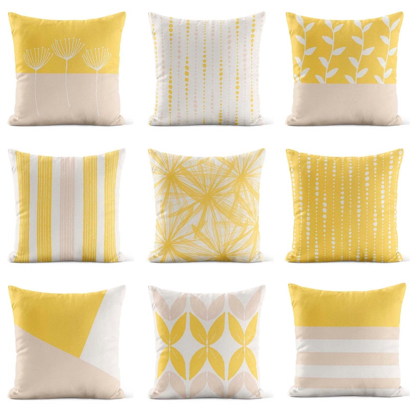 Yellow Throw Pillow - Etsy