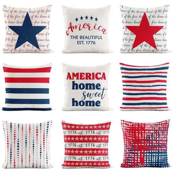 Patriotic Pillows - Etsy