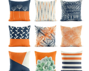 Orange Pillows | Etsy