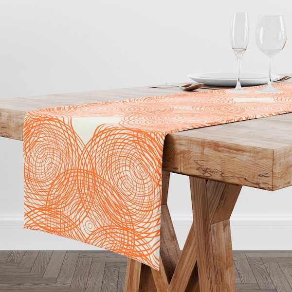 Orange Table Runner - Etsy