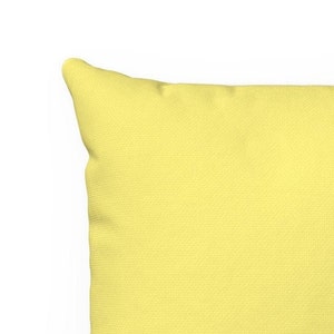 Solid Lemon Yellow Throw Pillow Cover • Decorative Pillows for Couch ...