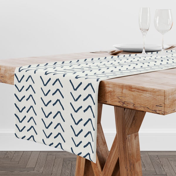 Navy Table Runner - Etsy