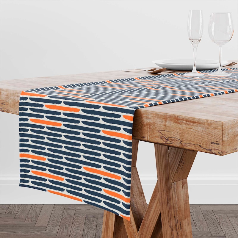 Navy Table Runner - Etsy