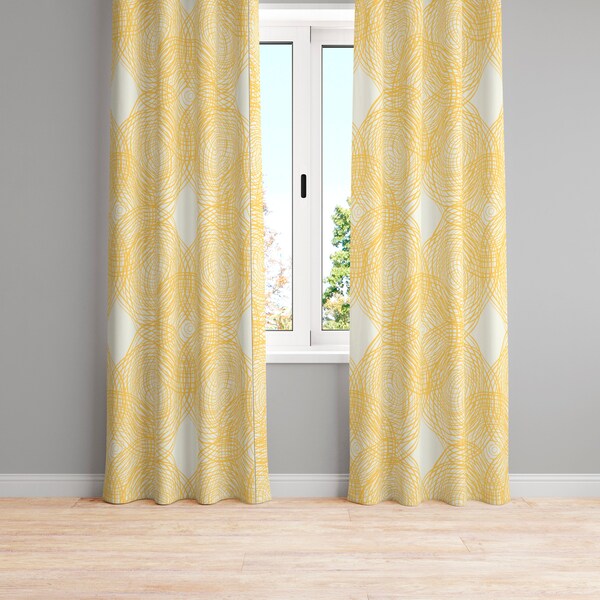 Yellow Curtains - Etsy