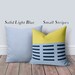 Light Blue Yellow Throw Pillow Cover Square Pillow Cover Decorative ...