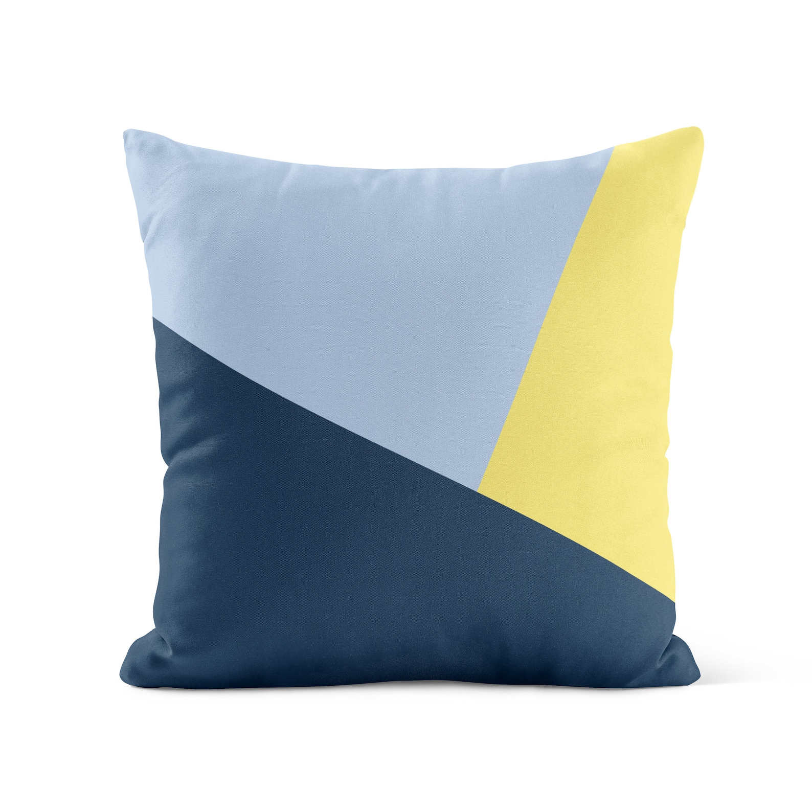 Light Blue Yellow Throw Pillow Cover Pillow Case Decorative - Etsy