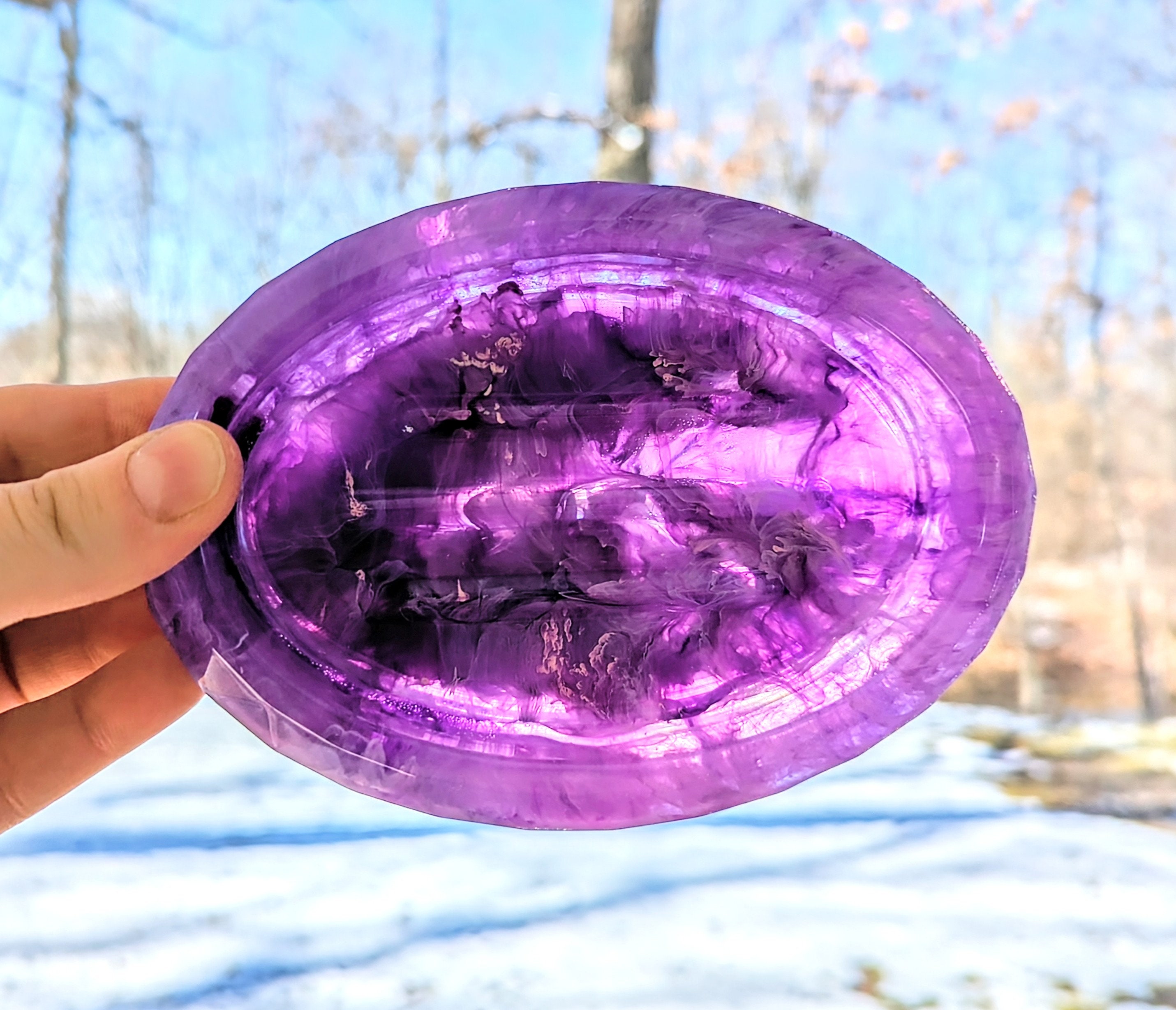 Oval Standard Size Resin Soap Dish Holder Any Color Or Rainbow Etsy