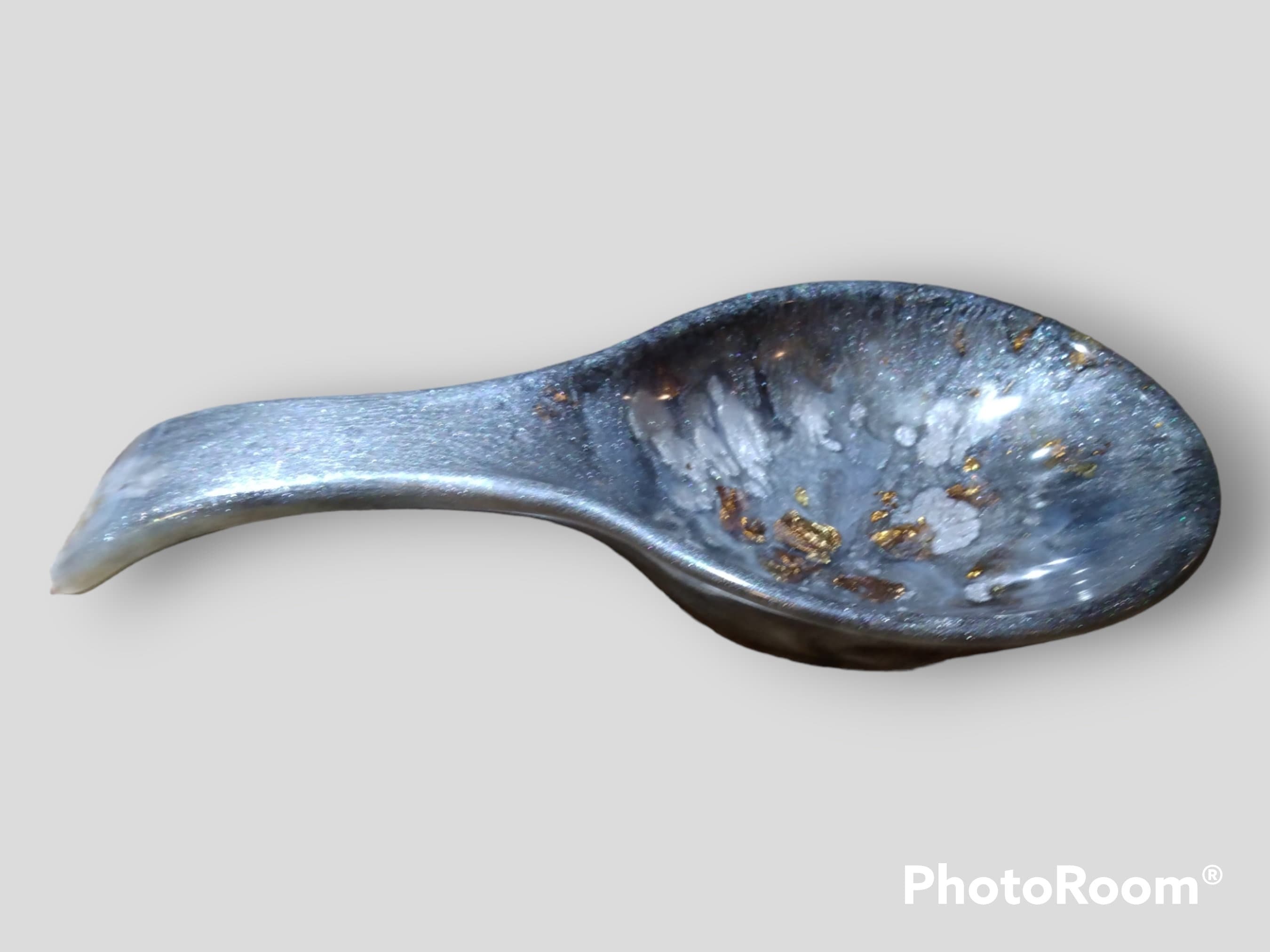 Resin Spoon Rest for Cooking Marble Design - Etsy